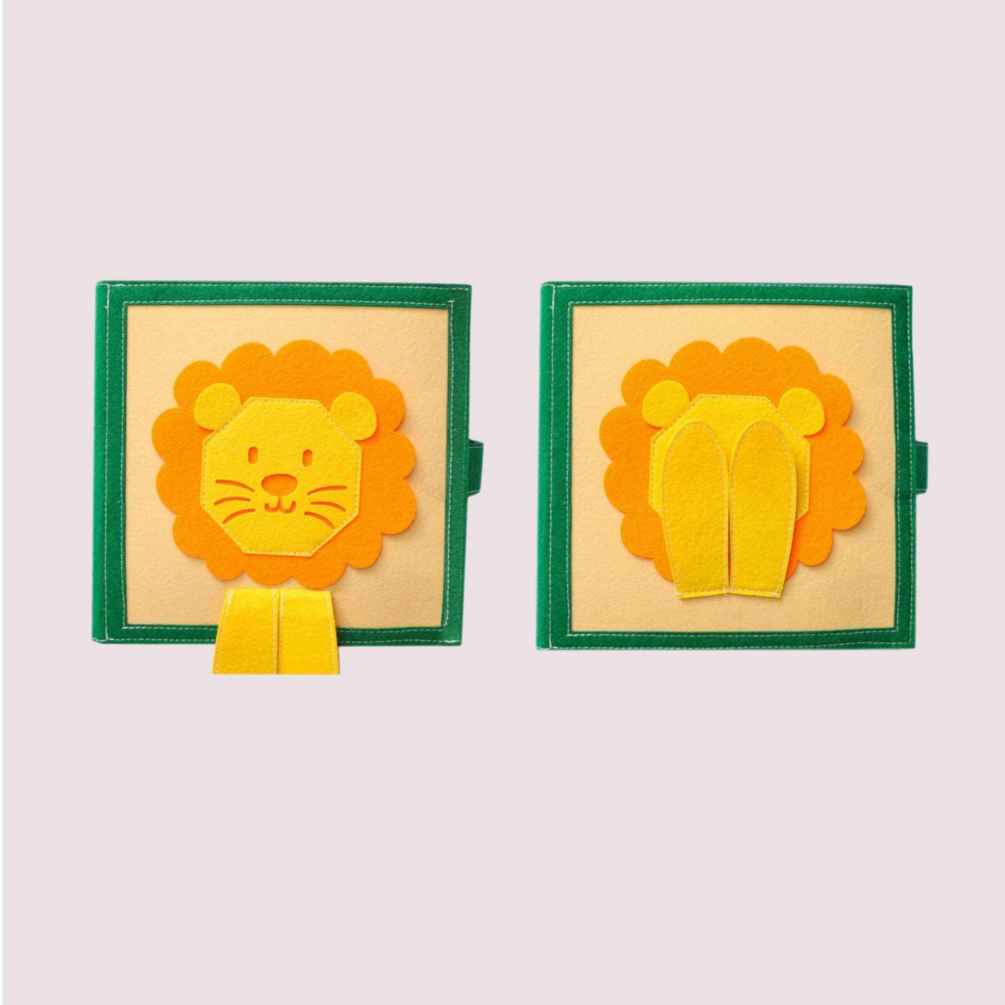 Lion Quiet Book | The Peek-a-boo Lion Quiet Book | Little Cloudy