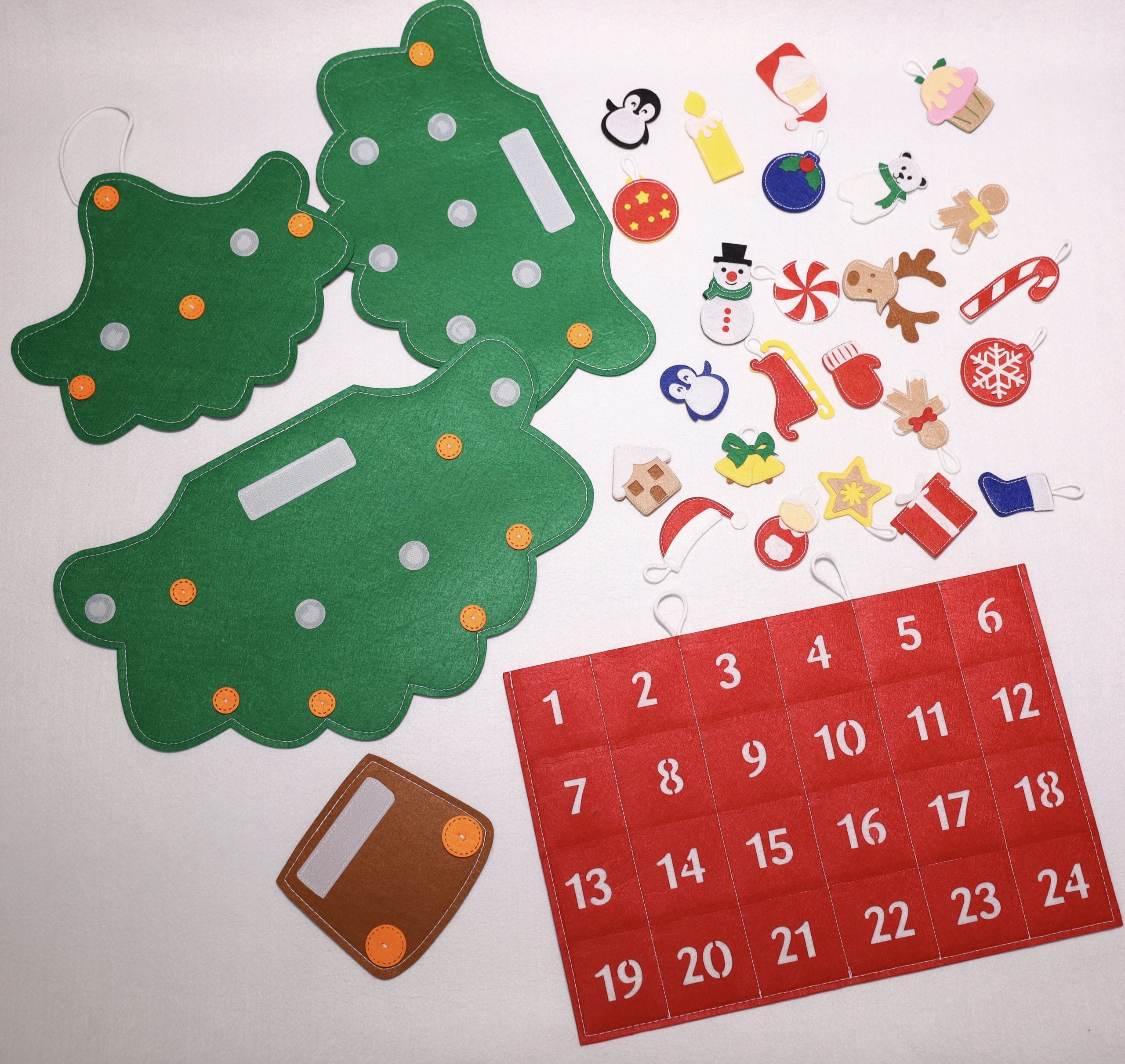 Handmade Christmas Tree | Advent Calendar Felt | Little Cloudy