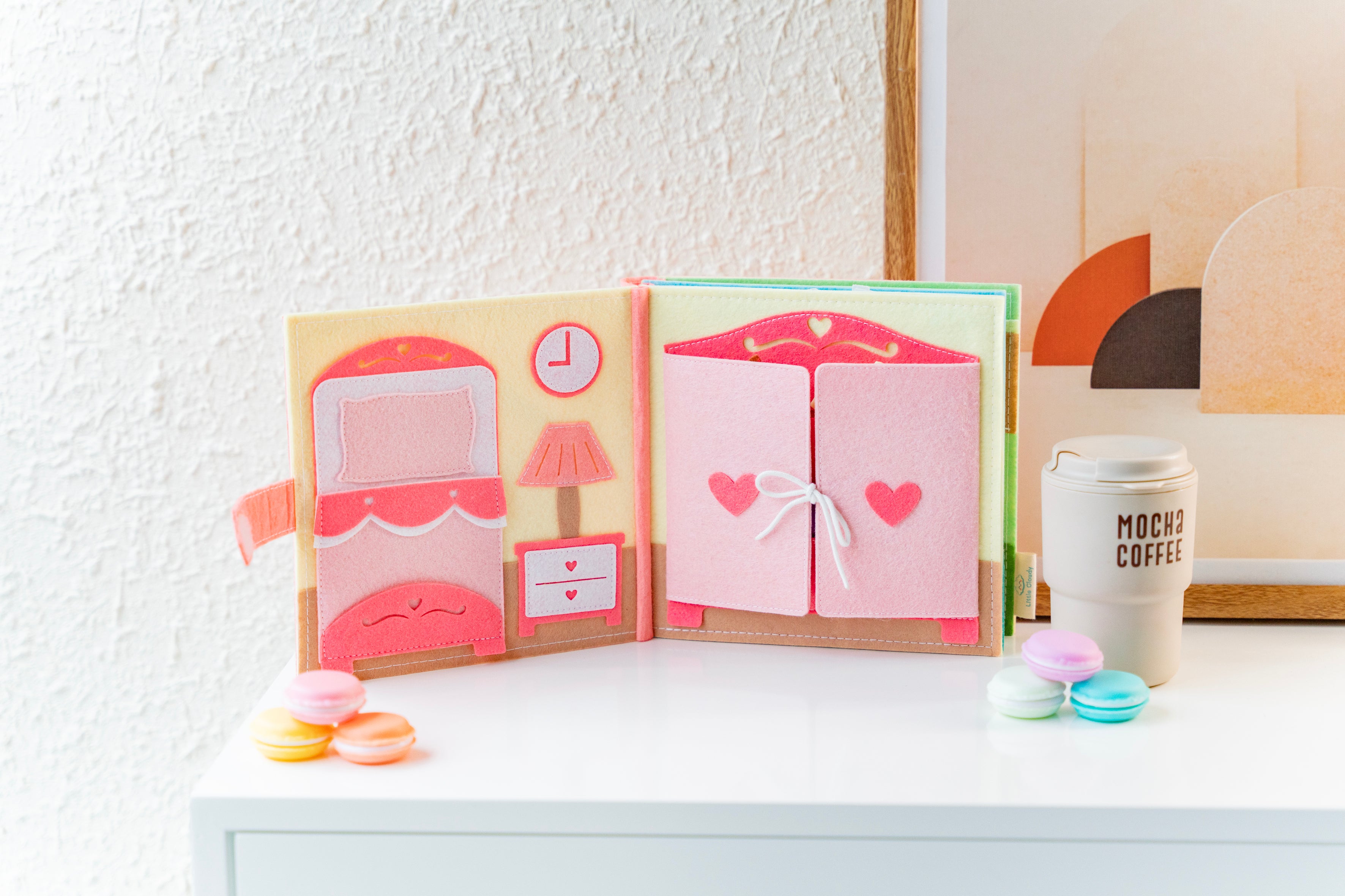 Doll House Quiet Book | Doll House Quiet Book for Girl | Little Cloudy